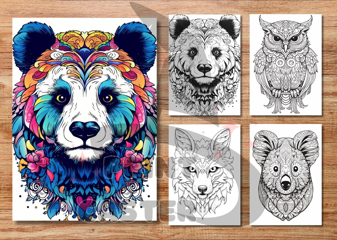 65 Animal Mandala Coloring Pages Printable Coloring Book Animal ...