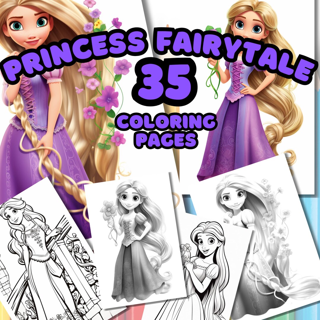 Enchanting Princess Coloring Pages - Imagination-fueled Activity for ...