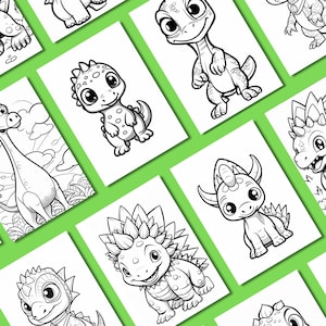 Dinosaur Coloring Pages: Adult & Kids Coloring Book, Boys Big Dinosaur ...