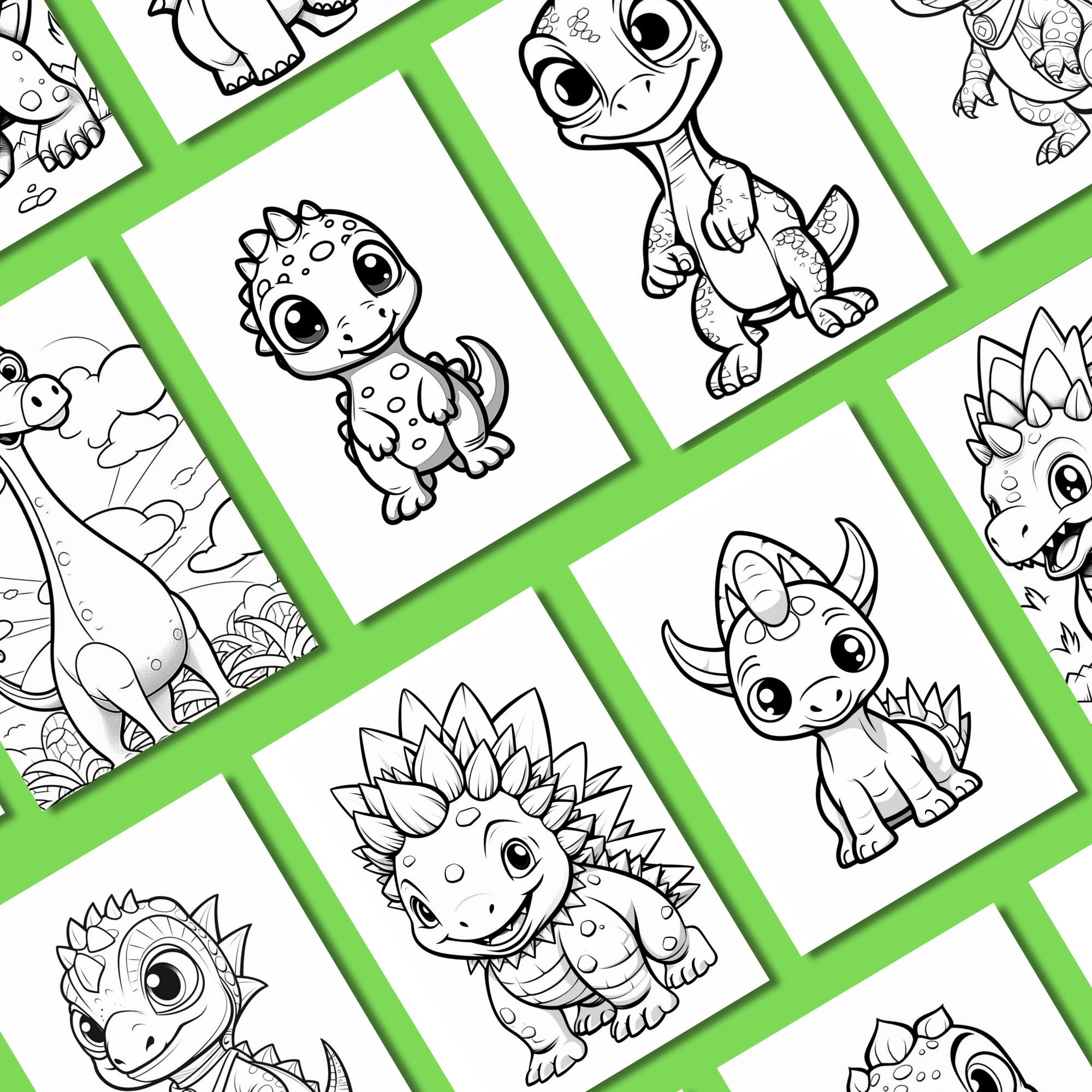 Dinosaur Coloring Pages: Adult & Kids Coloring Book, Boys Big Dinosaur ...