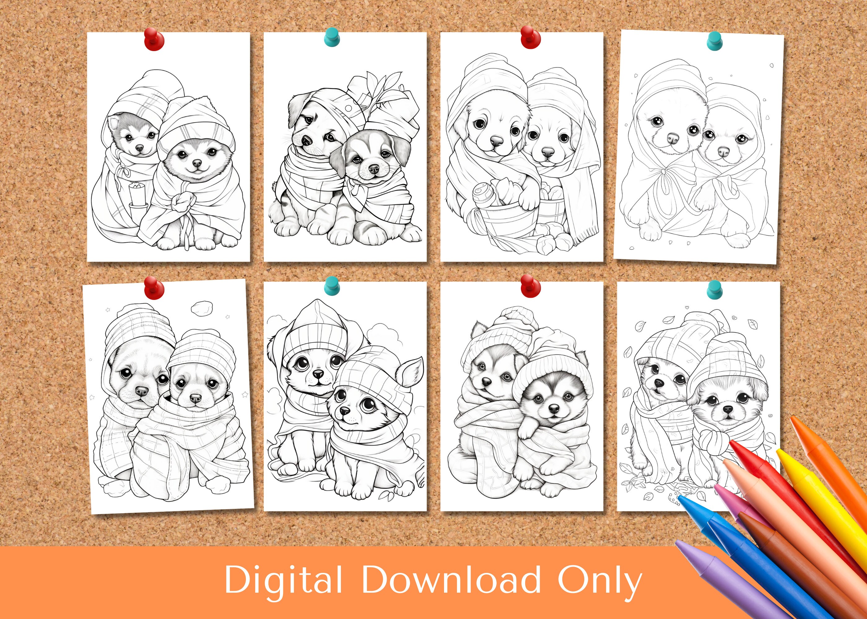 Puppy Love: 20 Adorable Dog Coloring Pages for Kids | Dog Coloring ...
