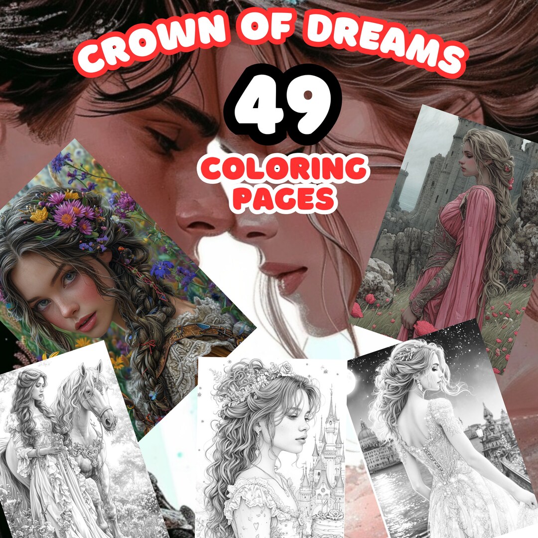 Royal Princess Coloring Book Pages | Magical Princess Themes ...