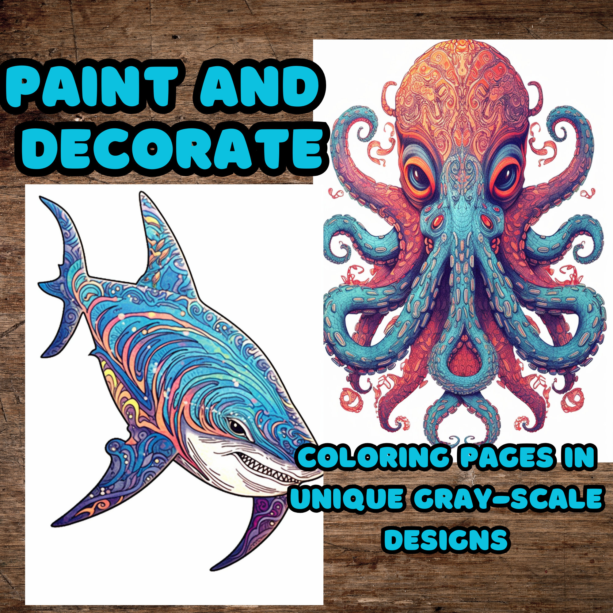 Sea Animal Coloring Book Pages 30 Under the Sea Coloring Pages Ocean ...