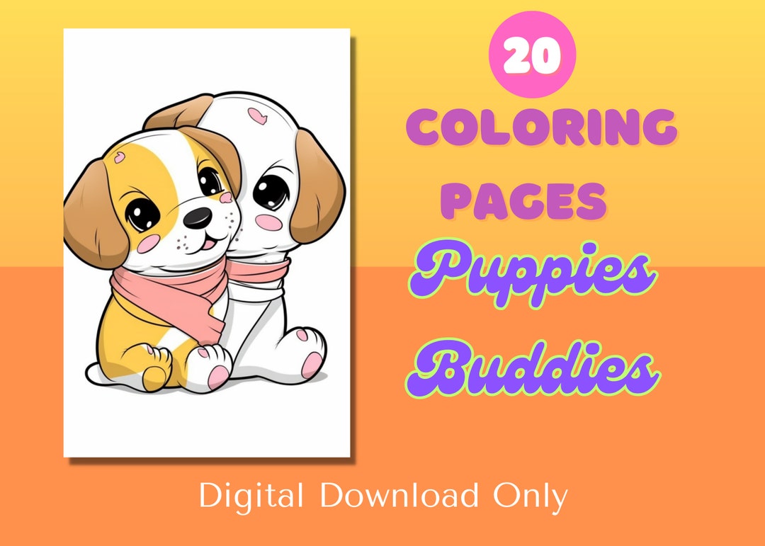 Puppy Love: 20 Adorable Dog Coloring Pages for Kids | Dog Coloring ...