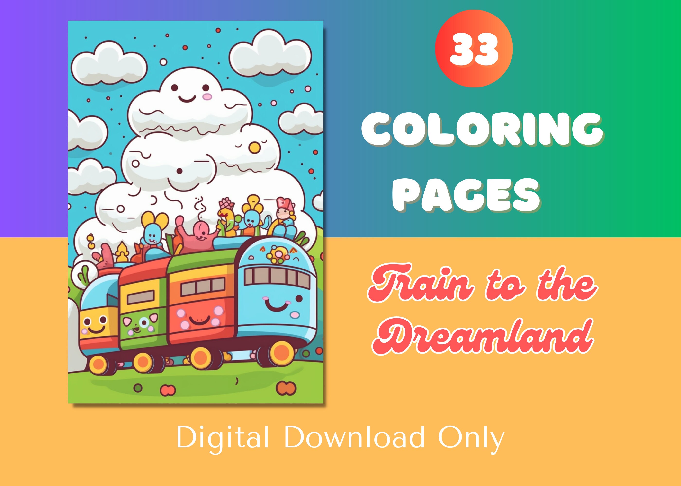 33 Train Coloring Pages | Coloring Book for Kid | Printable Coloring ...
