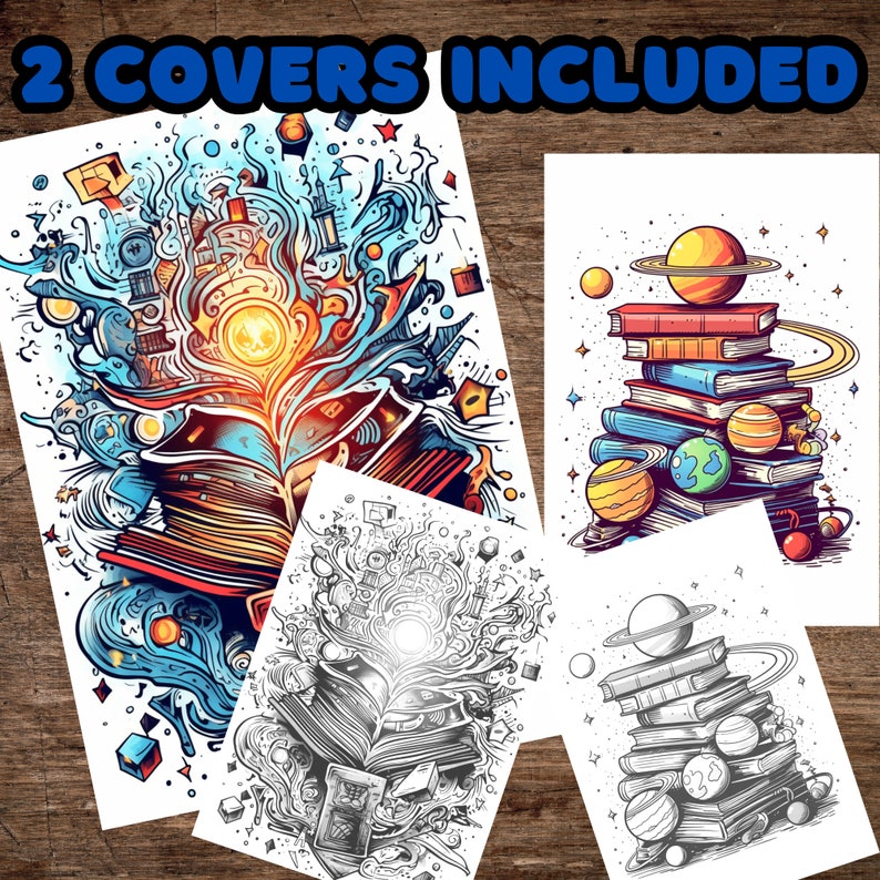 Book Tales Coloring Pages Coloring Pages Fantasy Ebook - Etsy