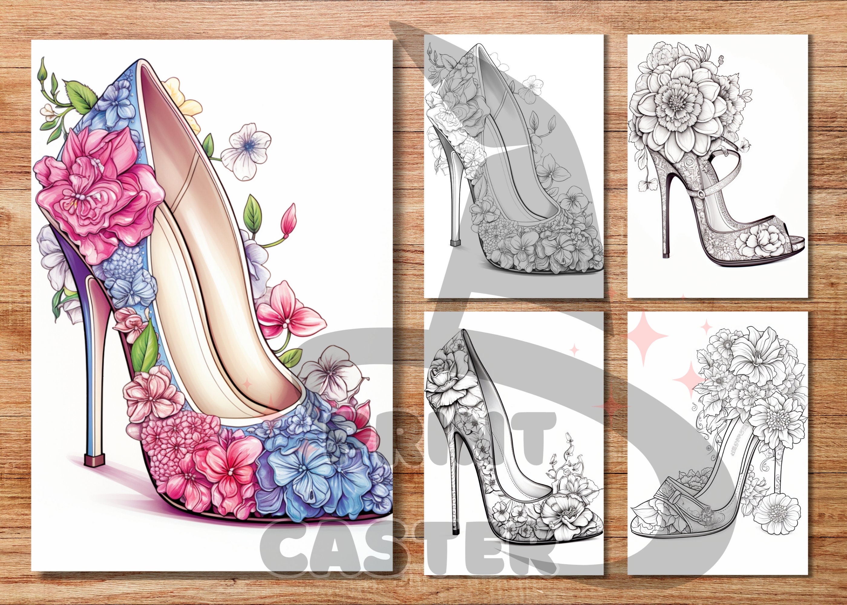 High Heels Coloring Pages - Fashion and Art for Kids and Adults ...