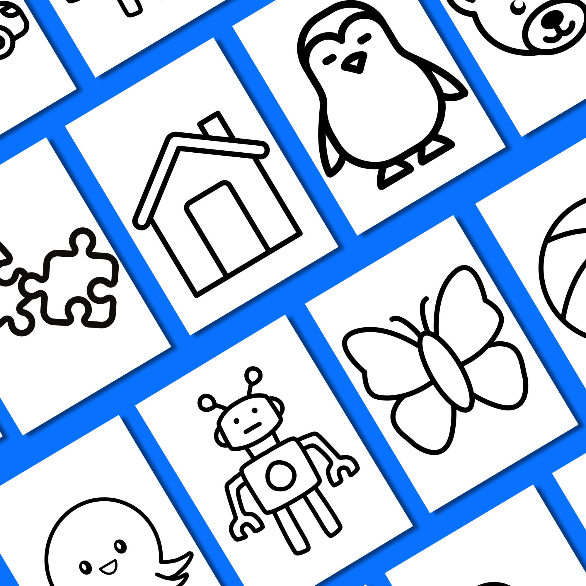 Easy Toddler Color Pages: Digital Download, Simple & Big Coloring ...