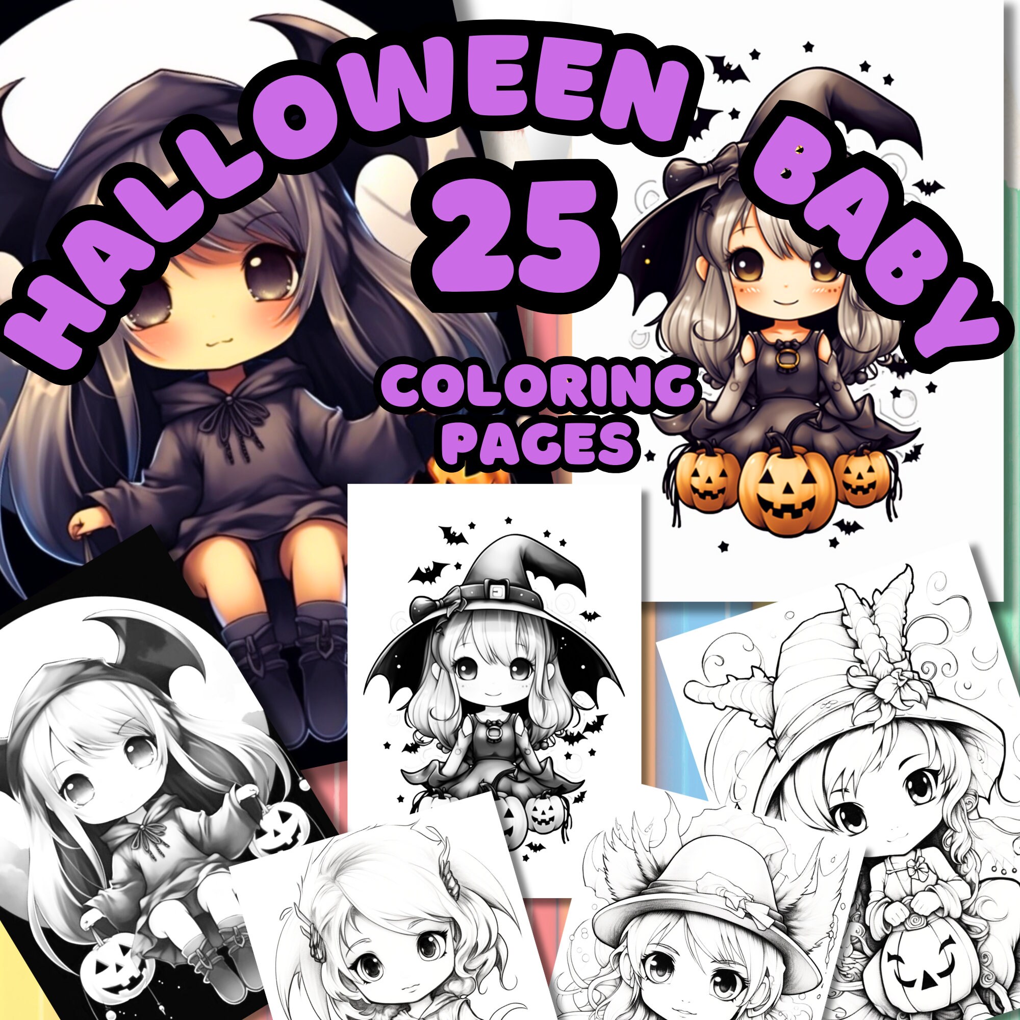 Halloween 2023 Coloring Pages: Creepy Cute Witches & Pumpkins, Stress ...