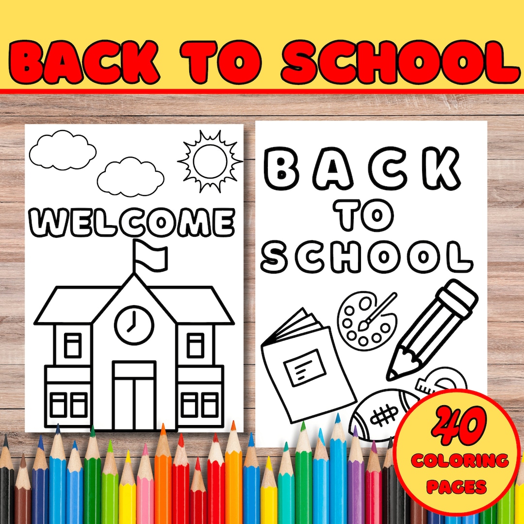 Back to School: ABC Printable Alphabet Coloring Kids' - Etsy