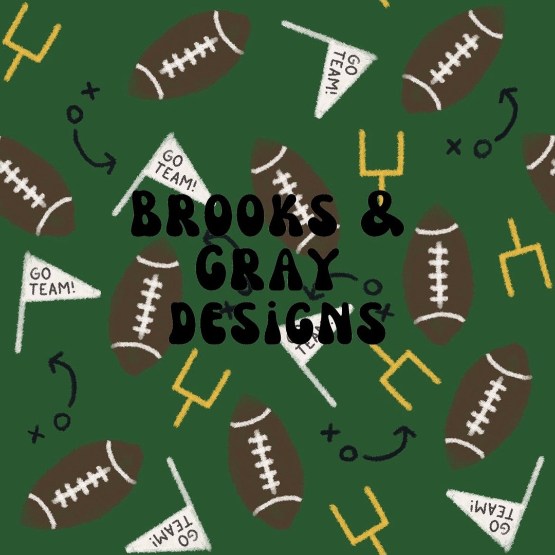 Green Football Seamless File // Seamless Pattern - Etsy