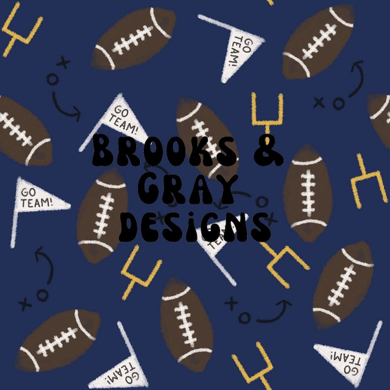 Blue Football Seamless File // Seamless Pattern - Etsy