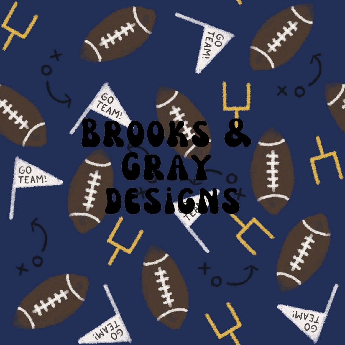 Blue Football Seamless File // Seamless Pattern - Etsy