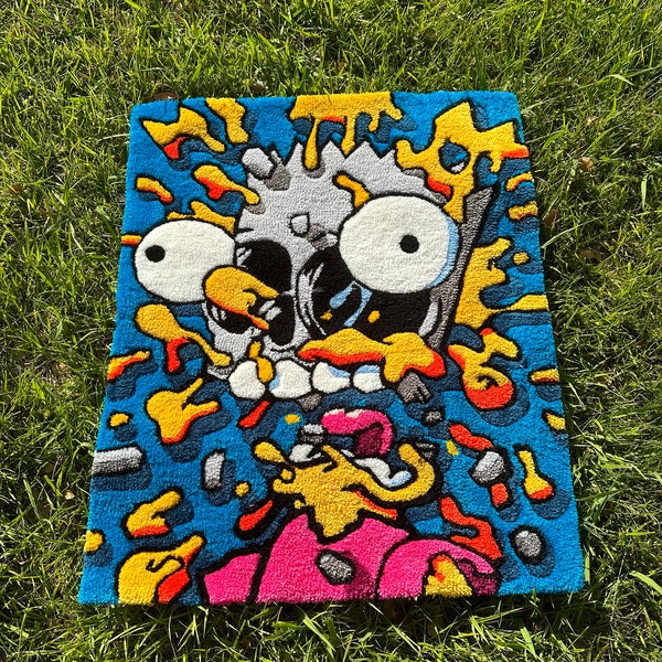 Bart Simpson Rug - Etsy
