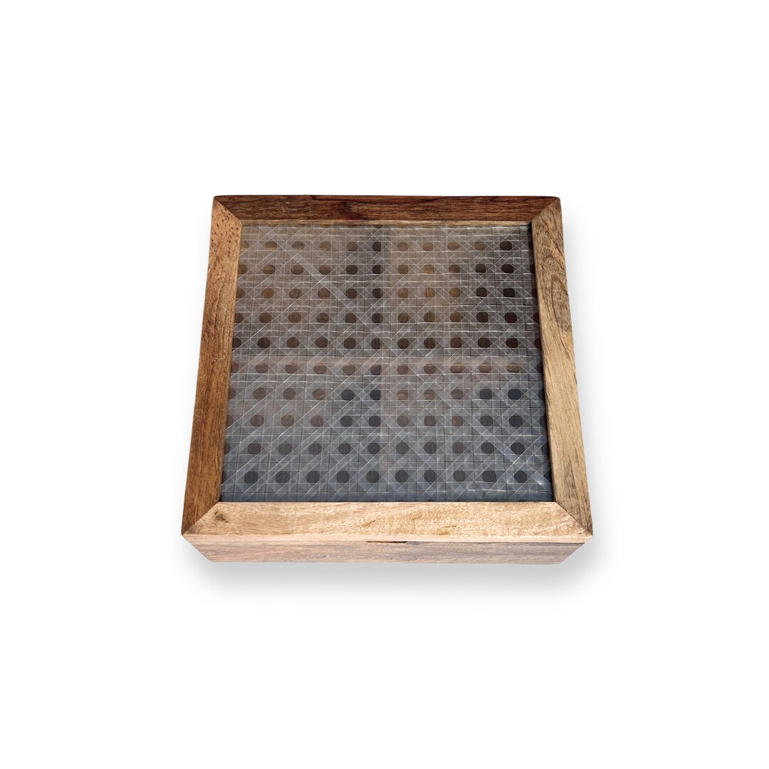 Handwoven Storage Box Mango Wood Gift Hamper Upcycled Storage Hamper ...