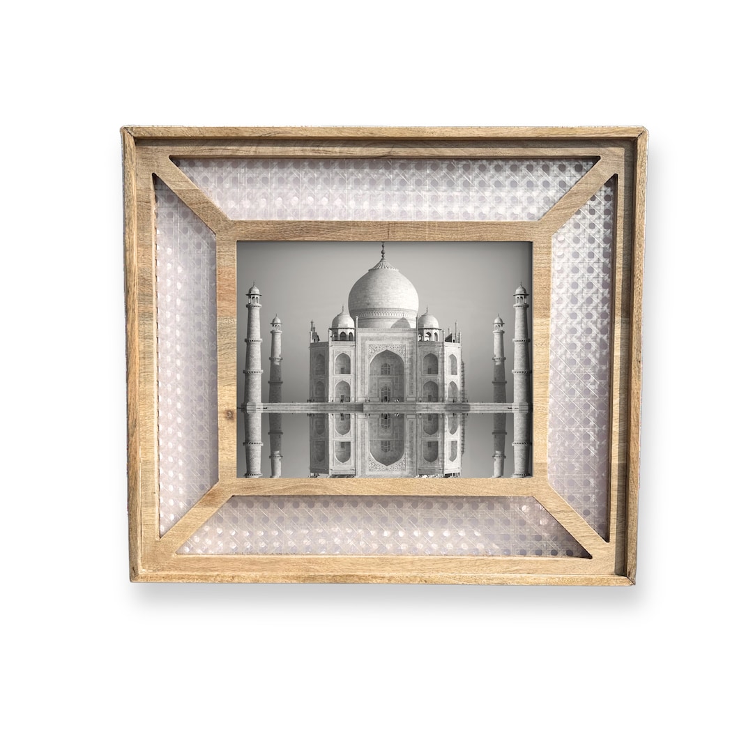 Handwoven Photo Frame Mango Wood Picture Frame Upcycled Photo Frame PET ...