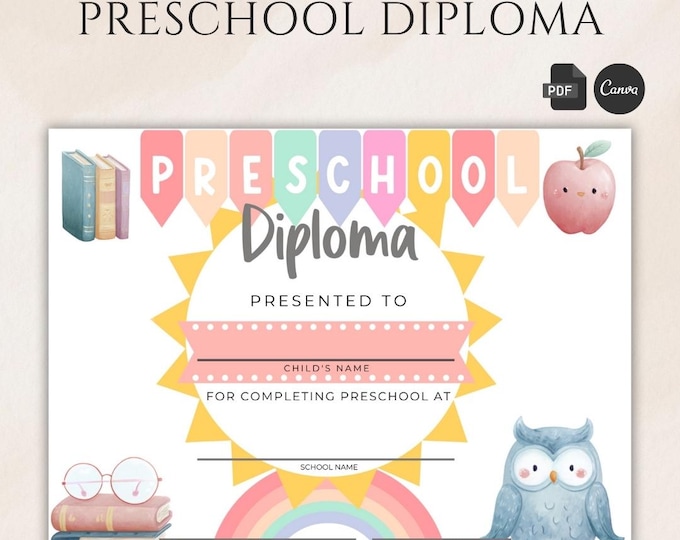 Editable Moving up Certificate | Preschool Graduation | Daycare ...