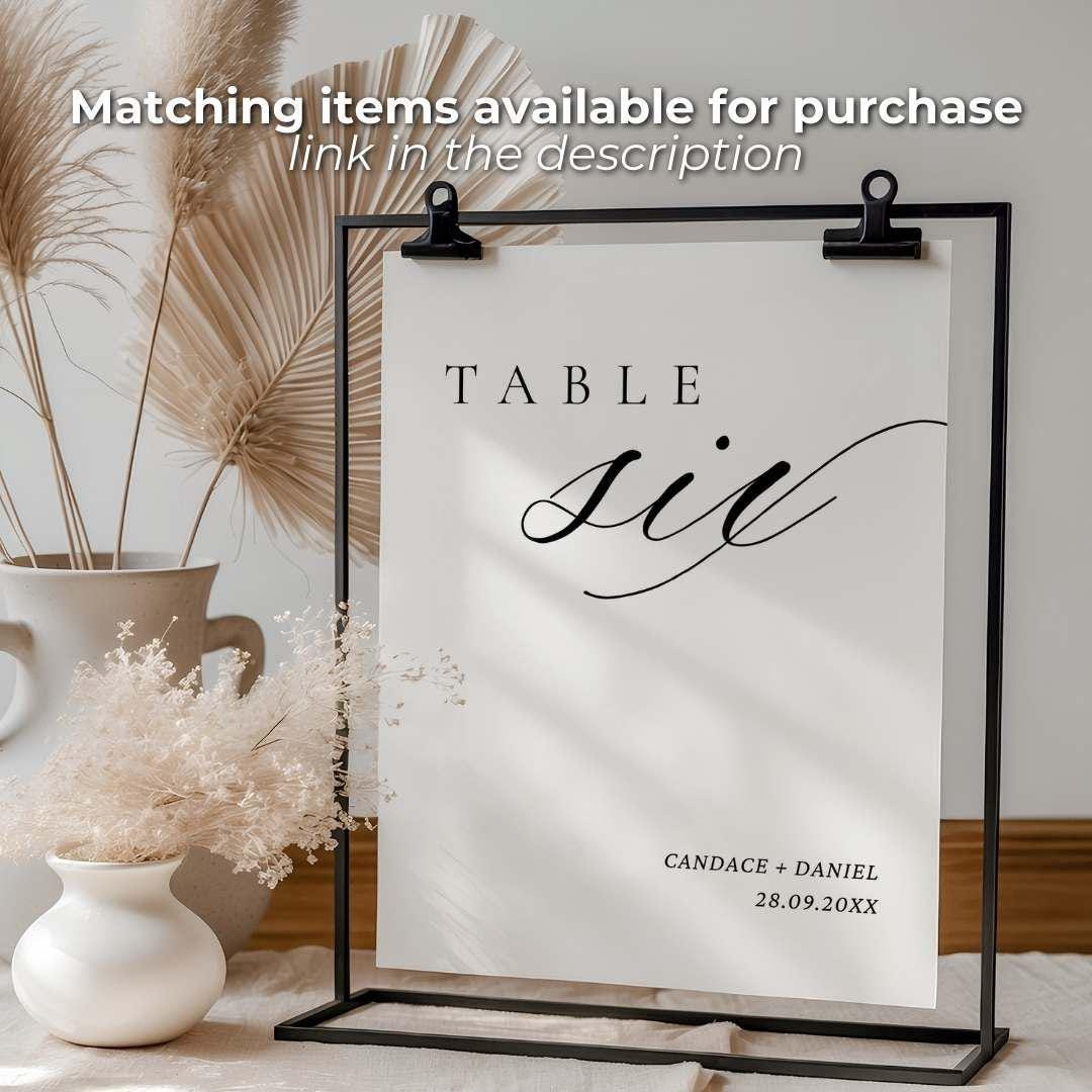 Mirror Seating Chart Cards Template - Wedding Seating Chart Cards ...