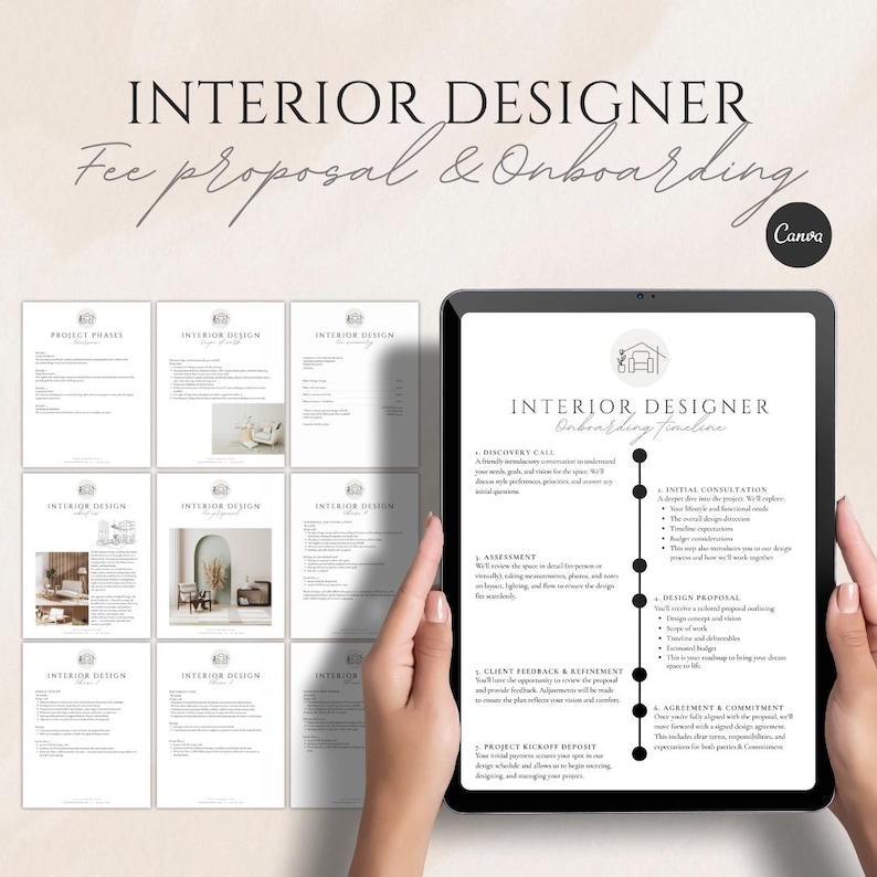 Interior Design Client Timeline - Typical Client Journey, Onboarding ...