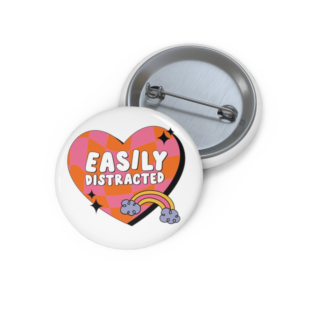 ADHD Pin Adhd Badge Pin ADHD Awareness - Etsy