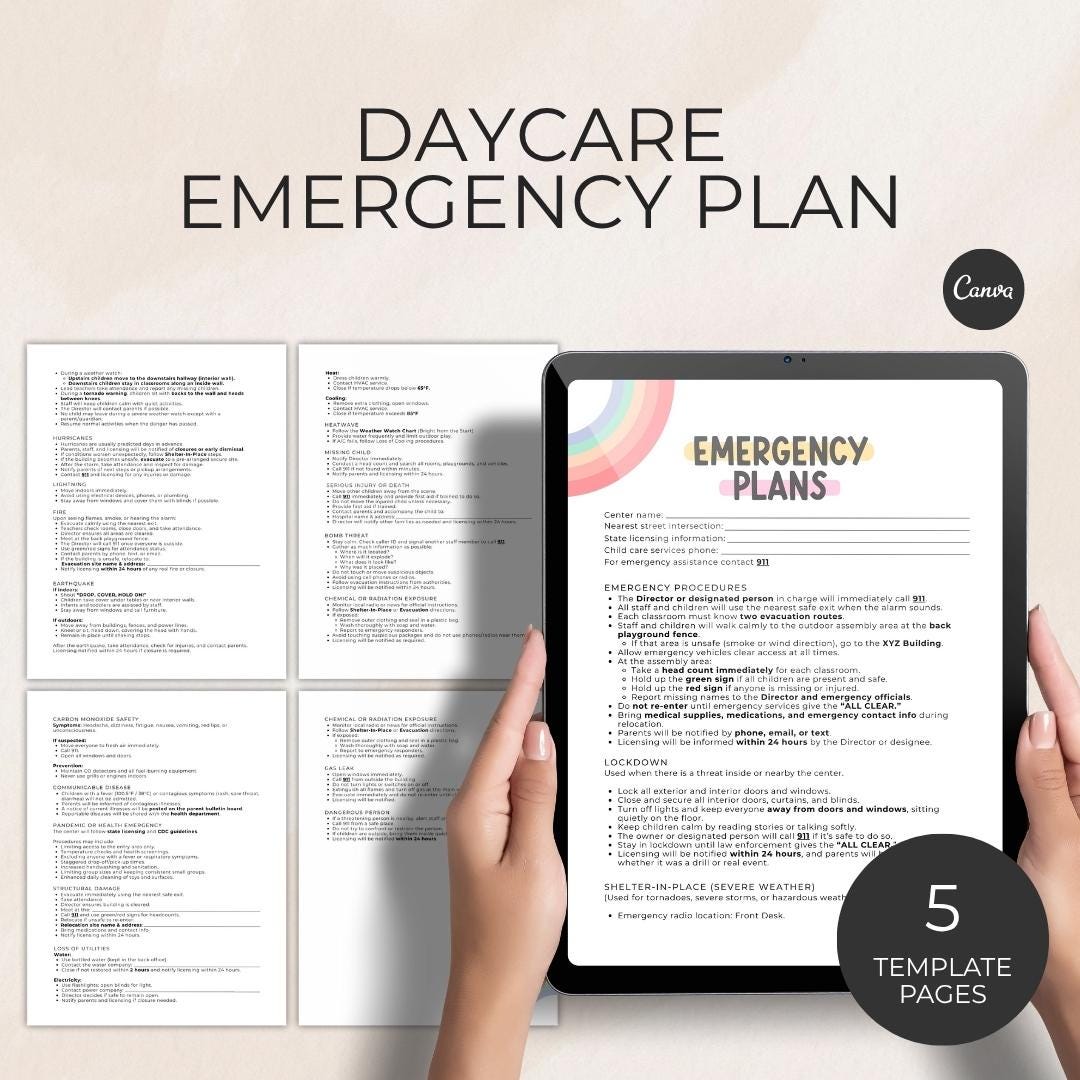 Daycare Starter Kit - Daycare Forms, Daycare Contract, Childcare Forms ...