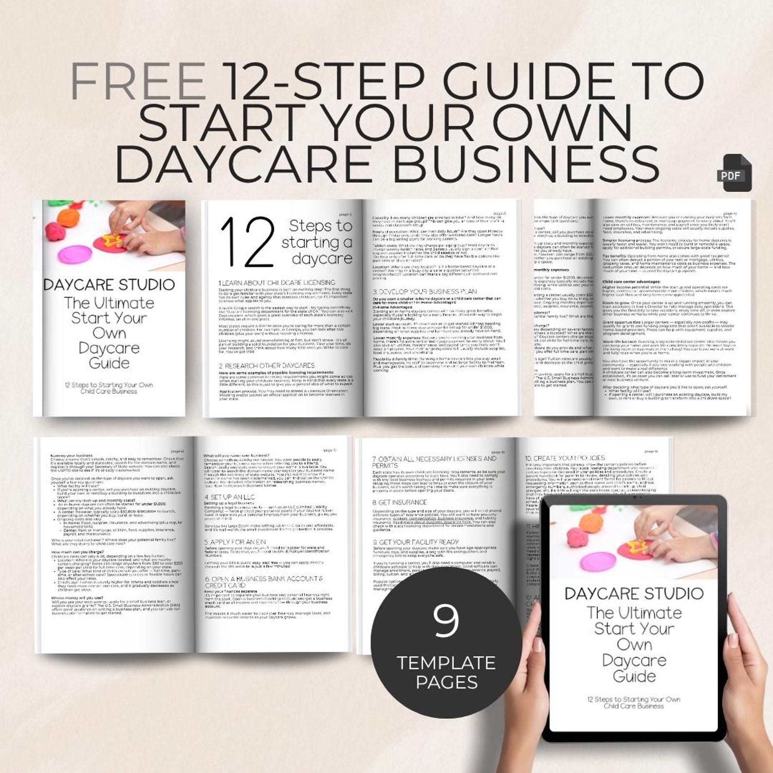 Daycare Starter Kit - Daycare Forms, Daycare Contract, Childcare Forms ...