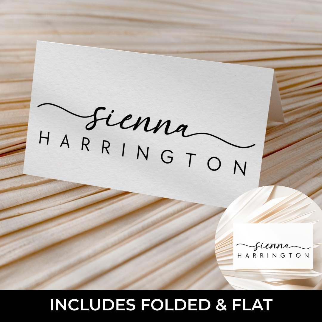 Editable Name Card Template - Boho Wedding Place Card Template ...