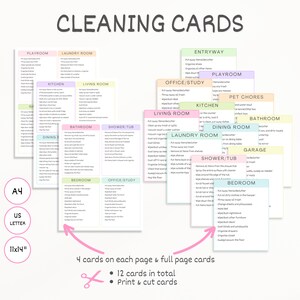 ADHD Cleaning Checklist Bundle, Editable ADHD Cleaning Planner, Adult ...