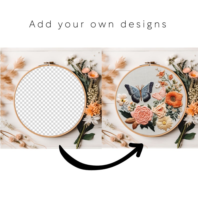 Embroidery Hoop Mockup Cross Stitch Mock Embroider Mockup Stitch Mockup ...