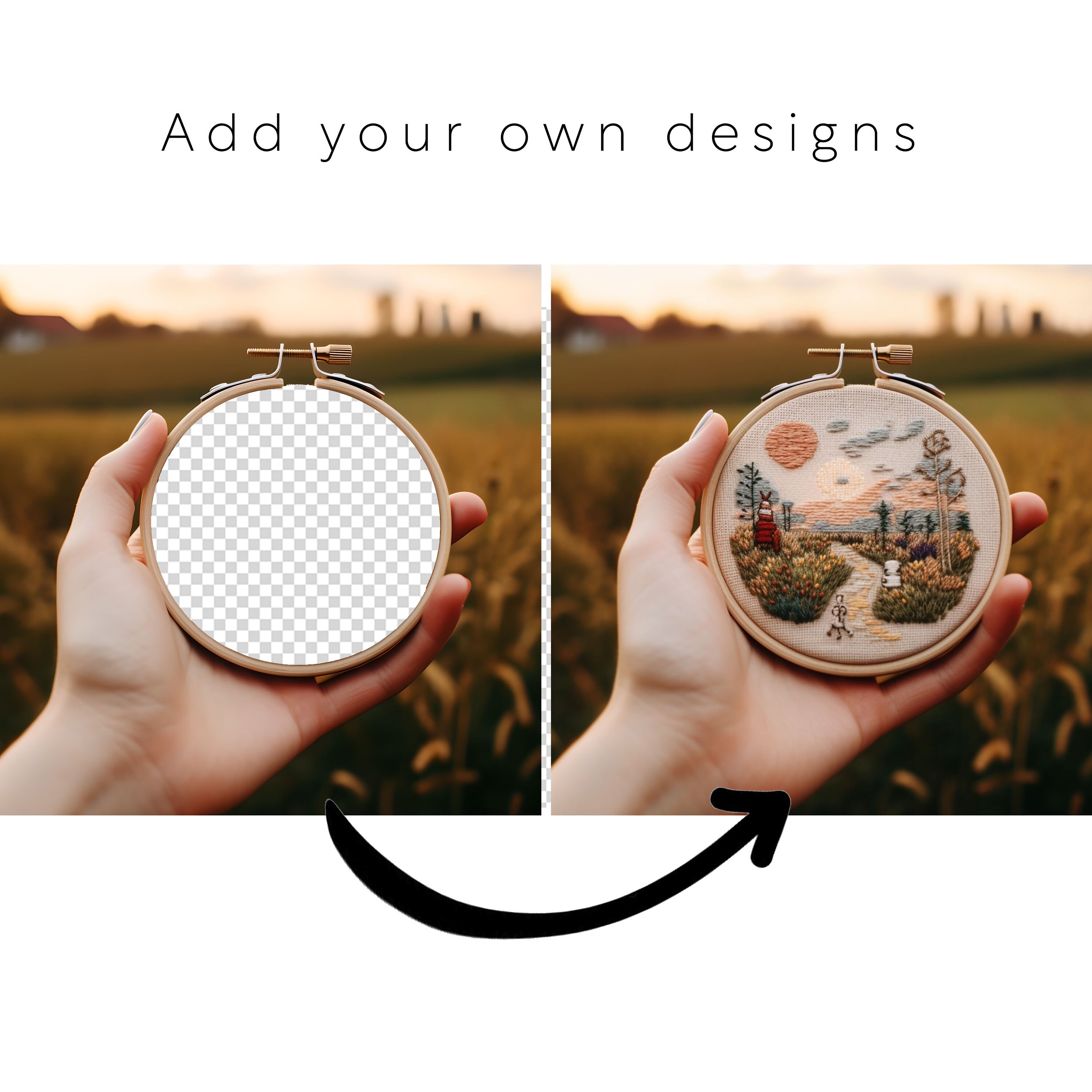 Embroidery Hoop Mockup Cross Stitch Mock Embroider Mockup Stitch Mockup ...