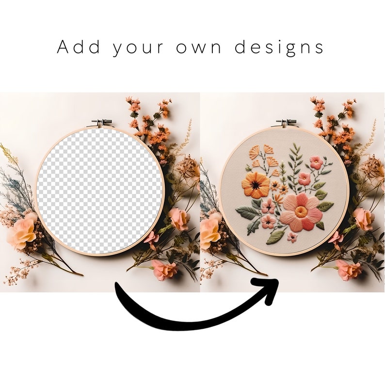 Embroidery Hoop Mockup Cross Stitch Mock Embroider Mockup Stitch Mockup ...