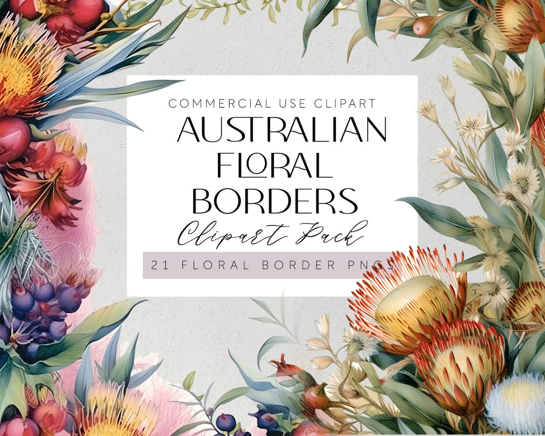 Australian Native Floral Border Australian Flowers Templates Aussie ...