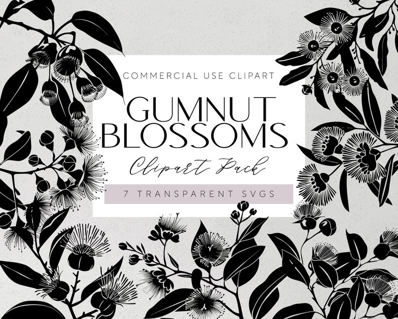 Australian Native Flowers Eucalyptus Flower SVG Aussie Botanicals ...