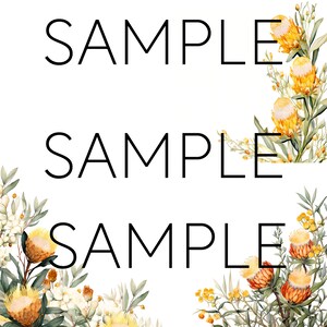 Australian Native Floral Border Australian Flowers Banksia Borders ...
