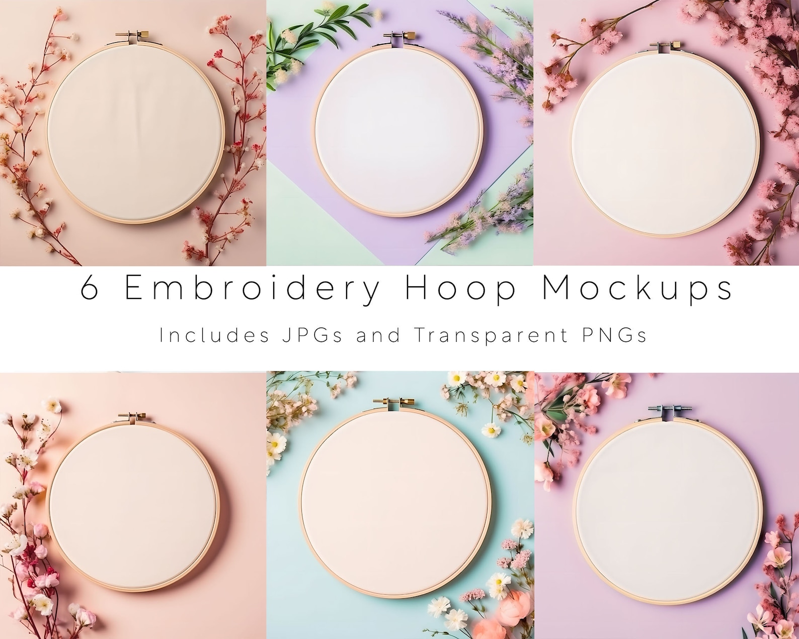 Embroidery Hoop Mockup Cross Stitch Mock Embroider Mockup Stitch Mockup ...