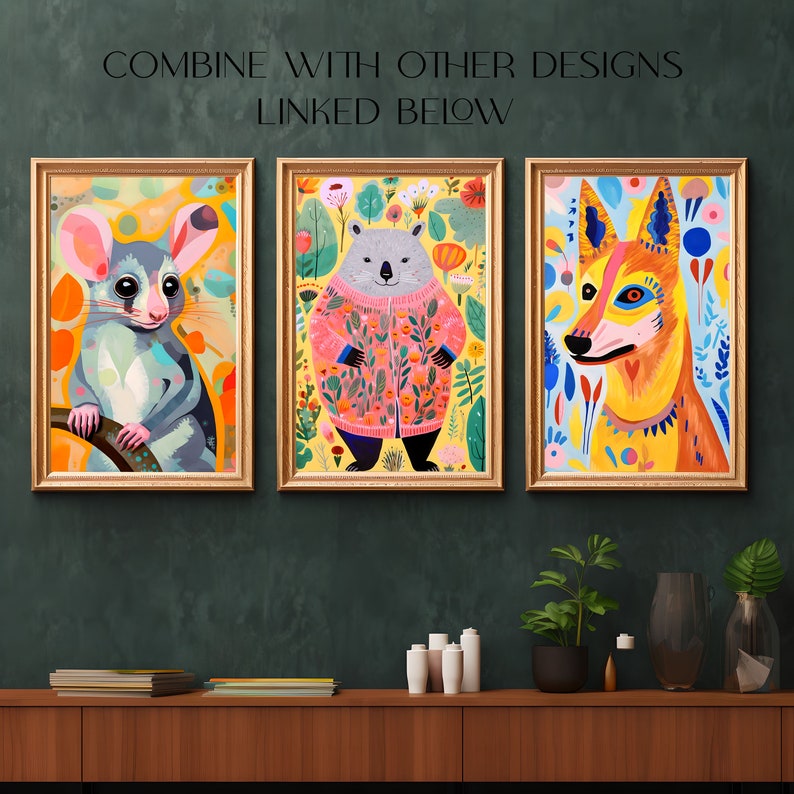 Dingo Art Print Australian Native Wall Painting Contemporary - Etsy