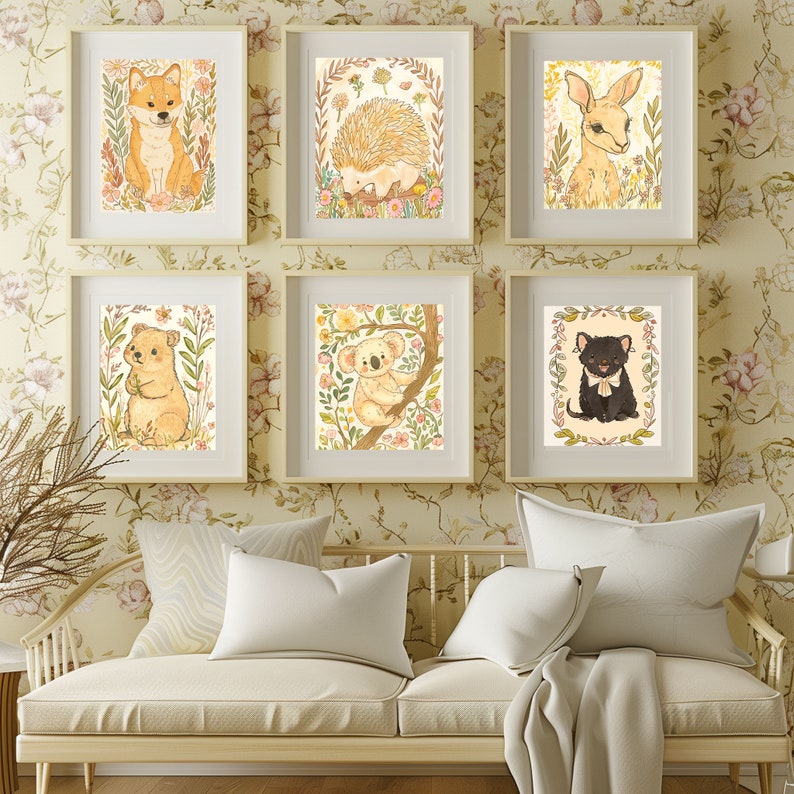 Dingo Art Print Australian Native Wall Painting Pastel Aussie Art ...