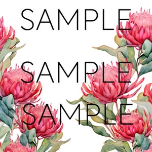 Australian Native Floral Border Australian Flowers Waratah Borders ...