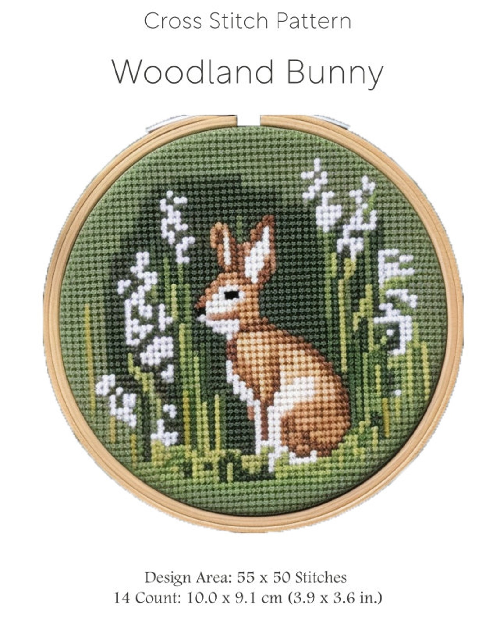 Rabbit Cross Stitch Pattern PDF Instant Download Bunny Cross Stitch ...