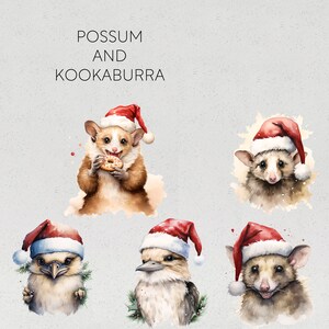 Christmas Australian Native Animals Clipart Aussie Kangaroo ...