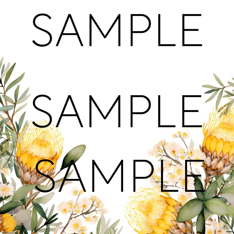 Australian Native Floral Border Australian Flowers Banksia Borders ...