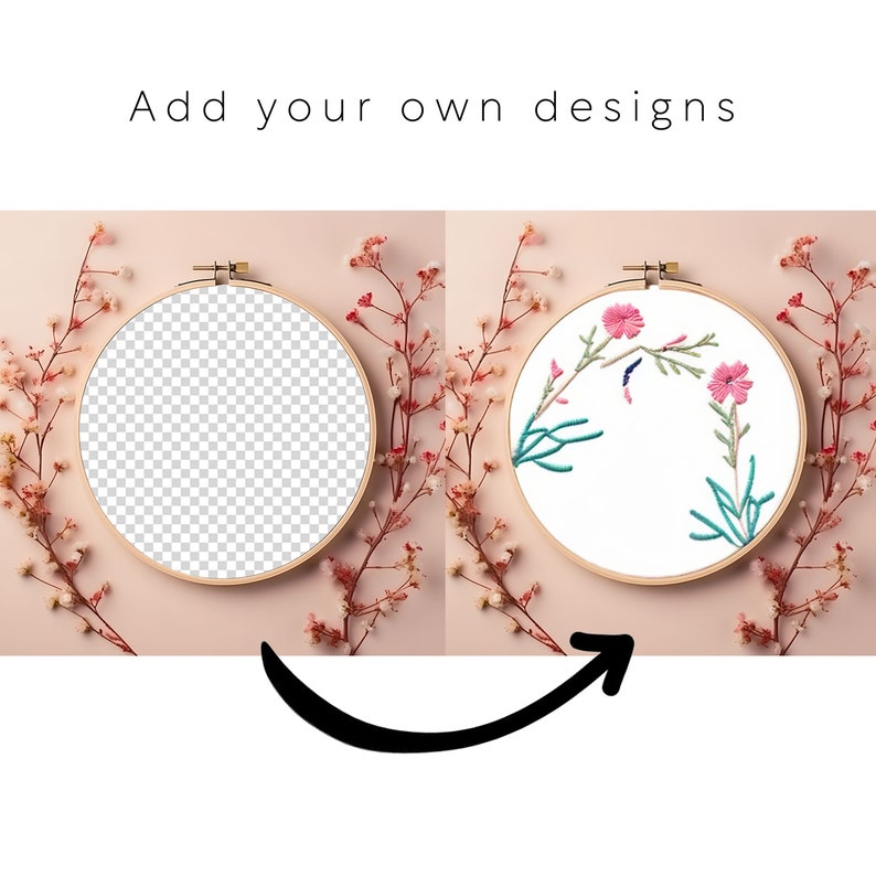 Embroidery Hoop Mockup Cross Stitch Mock Embroider Mockup Stitch Mockup ...