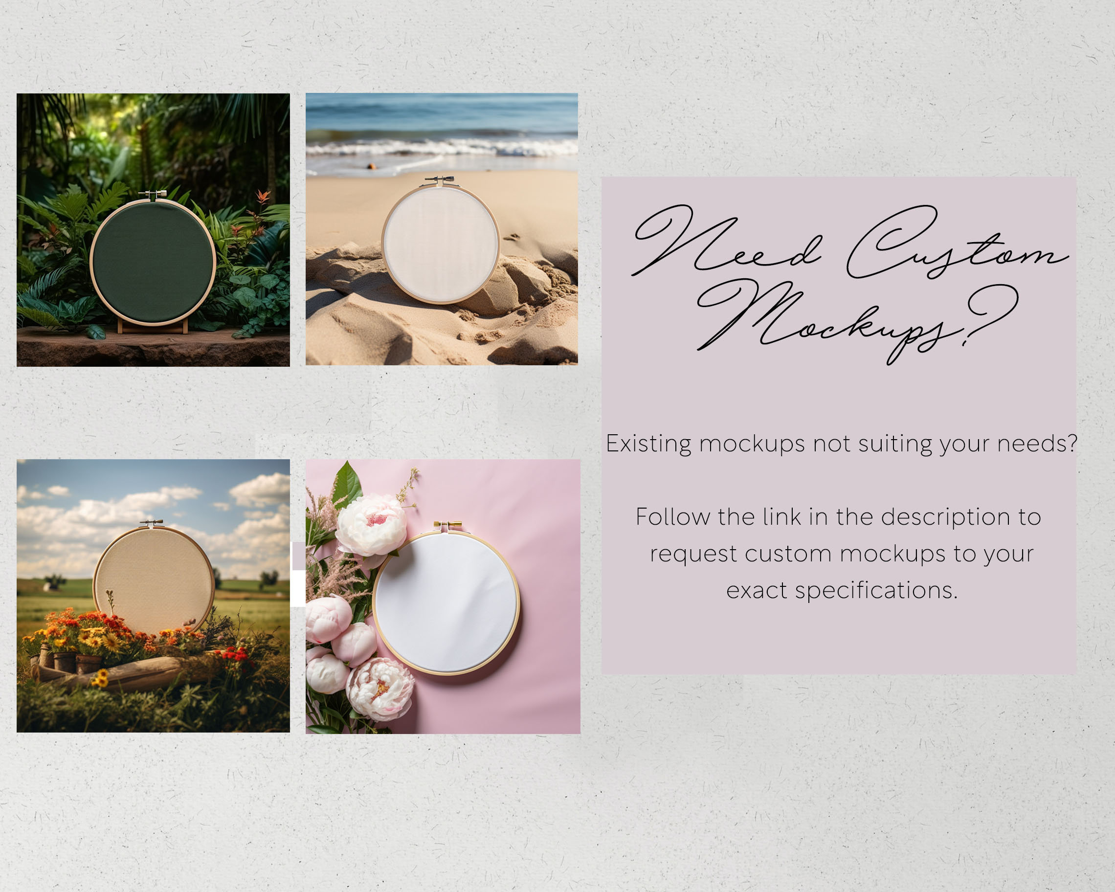 Embroidery Hoop Mockup Cross Stitch Mock Embroider Mockup Stitch Mockup ...