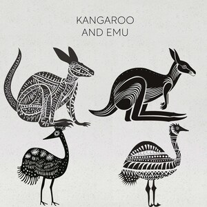 Australian Native Animals SVG Aussie Kangaroo Plotter File Svg Koala ...