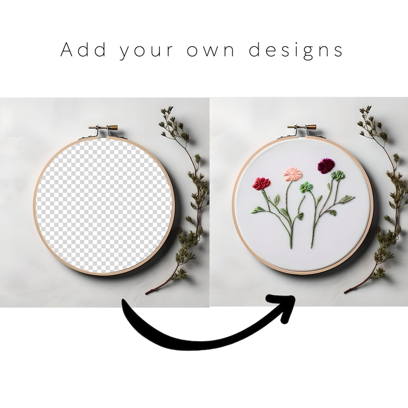 Embroidery Hoop Mockup Cross Stitch Mock Embroider Mockup Stitch Mockup ...