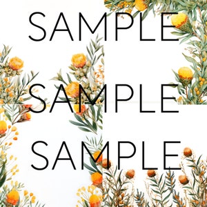 Australian Native Floral Border Australian Flowers Banksia Borders ...