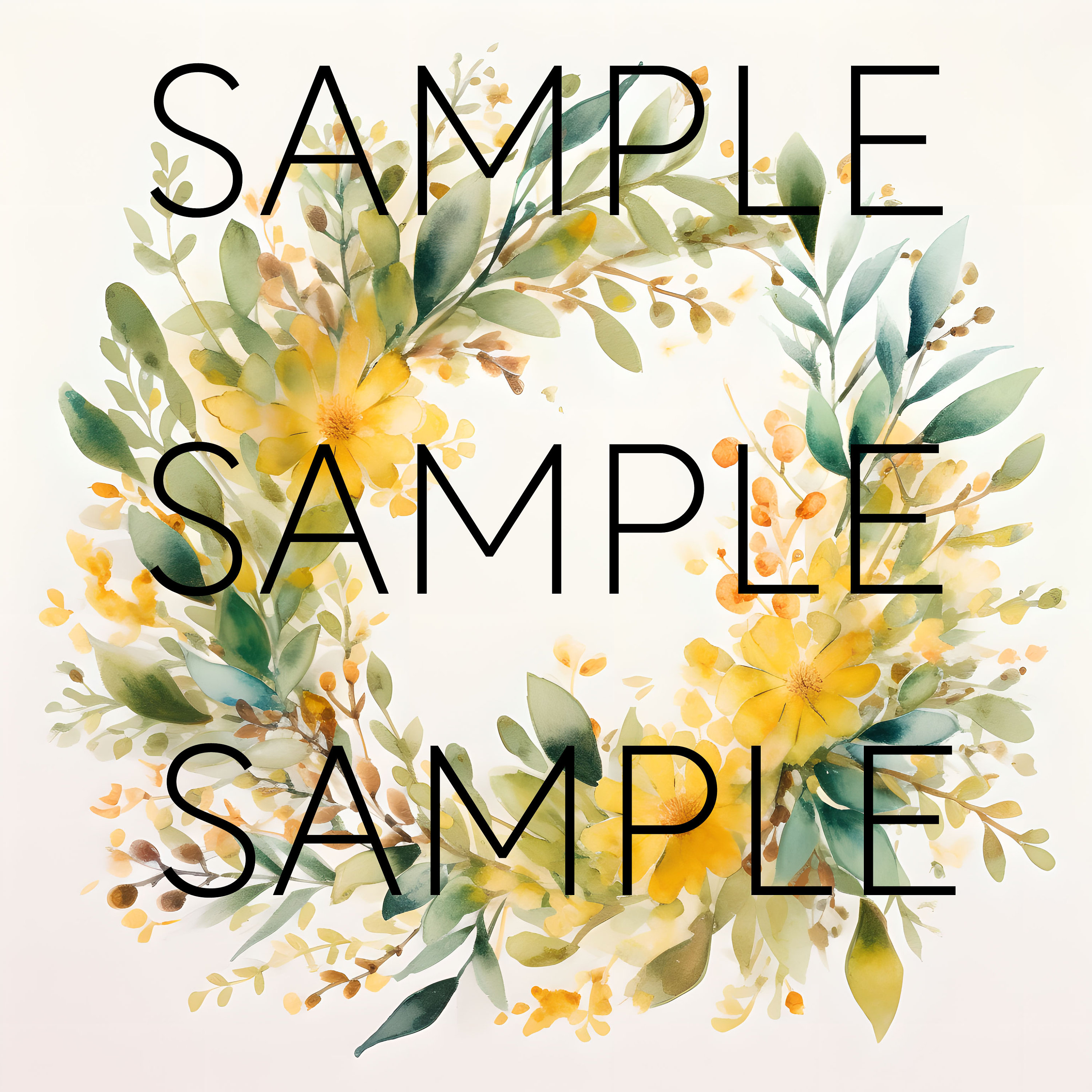 Australian Native Flower Wreath Clipart Wattle Wreath Flowers ...