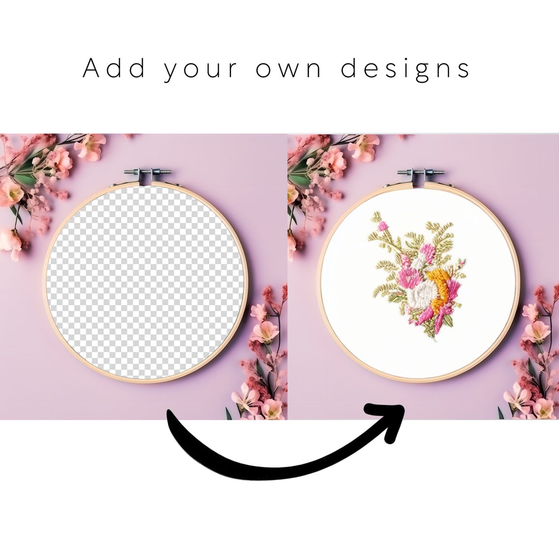 Embroidery Hoop Mockup Cross Stitch Mock Embroider Mockup Stitch Mockup ...