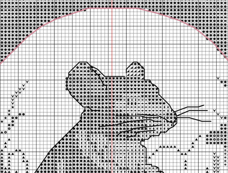 Mouse Cross Stitch Pattern PDF Instant Download Rat Cross Stitch Mice ...