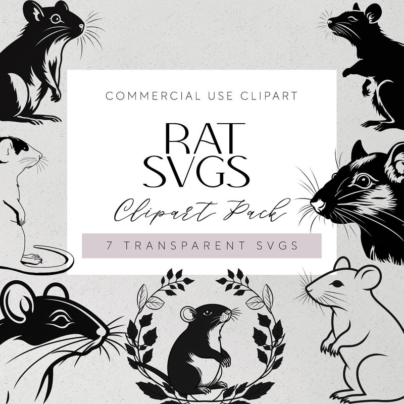 Mouse Rat Svg - Etsy